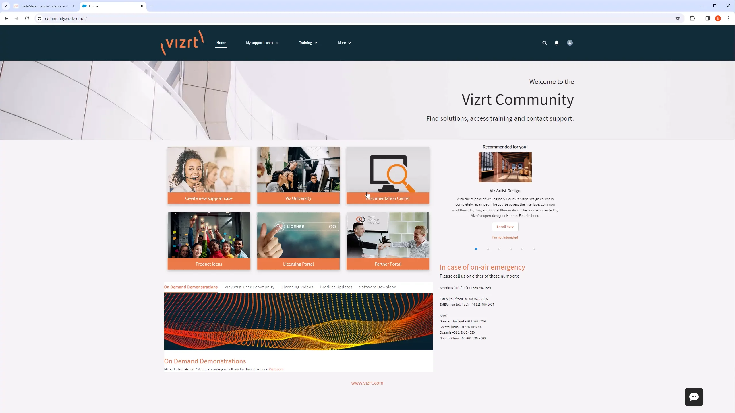 Viz University: Licensing - Login