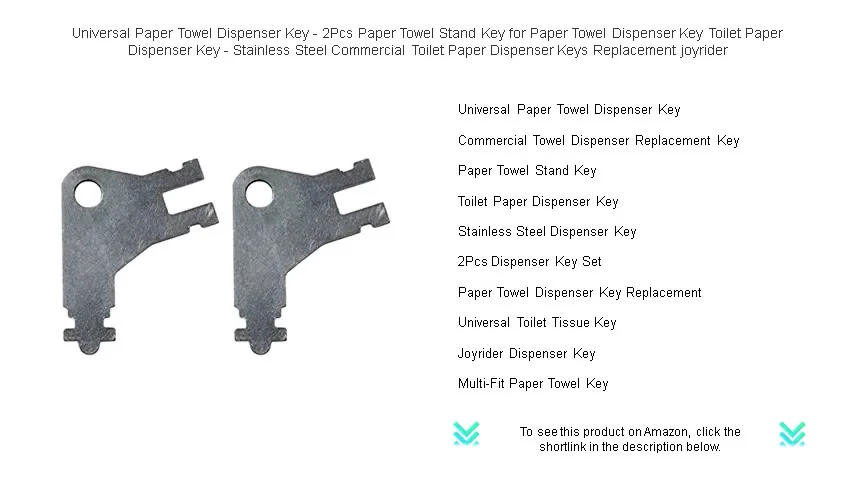 Universal Paper Towel Dispenser Key - 2Pcs Paper Towel Stand Key for ...