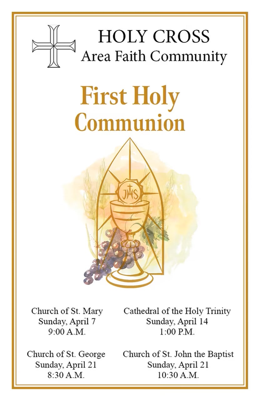 First Holy Communion - Cathederal of the Holy Trinity