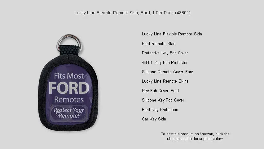 Lucky Line Flexible Remote Skin, Ford, 1 Per Pack (48801) on Vimeo