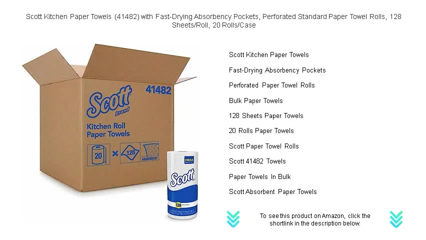Scott Kitchen Paper Towels (41482) with Fast-Drying Absorbency Pockets ...