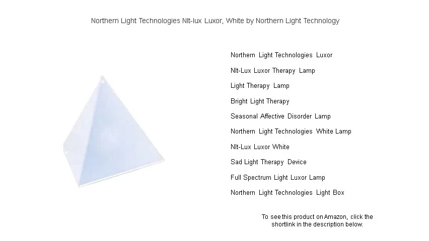 Northern Light Technologies Nlt-lux Luxor, White by Northern Light ...