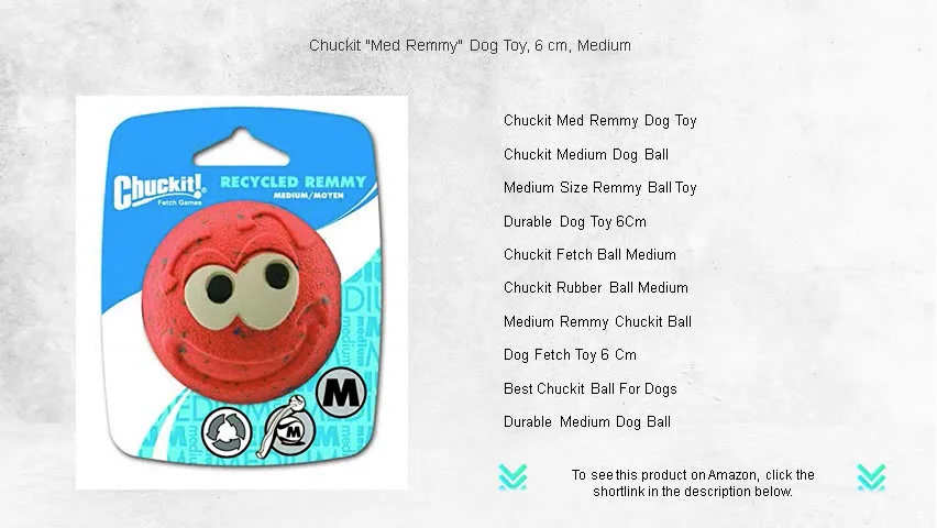 Chuckit "Med Remmy" Dog Toy, 6 cm, Medium on Vimeo