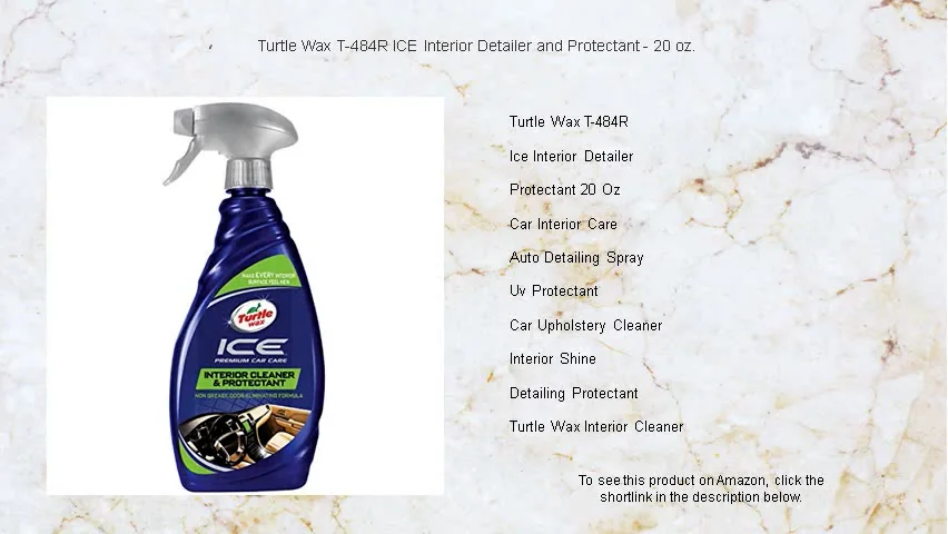 Turtle Wax T-484R ICE Interior Detailer and Protectant - 20 oz. on Vimeo