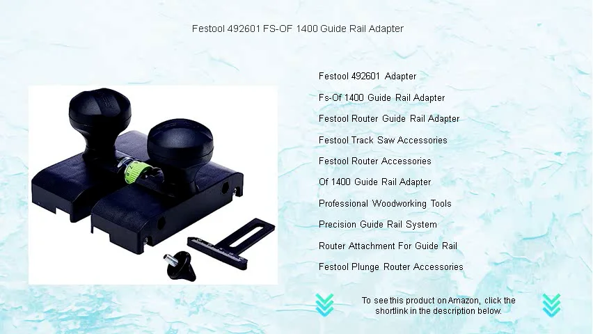 Festool 492601 FS-OF 1400 Guide Rail Adapter