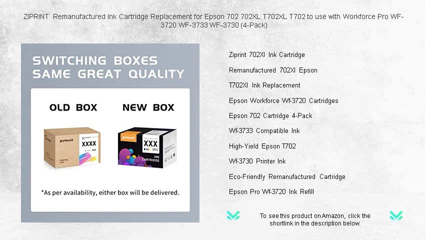 ZIPRINT Remanufactured Ink Cartridge Replacement for Epson 702 702XL ...