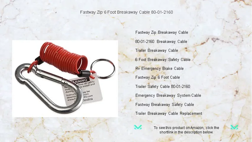 Fastway Zip 6 Foot Breakaway Cable 80-01-2160 on Vimeo