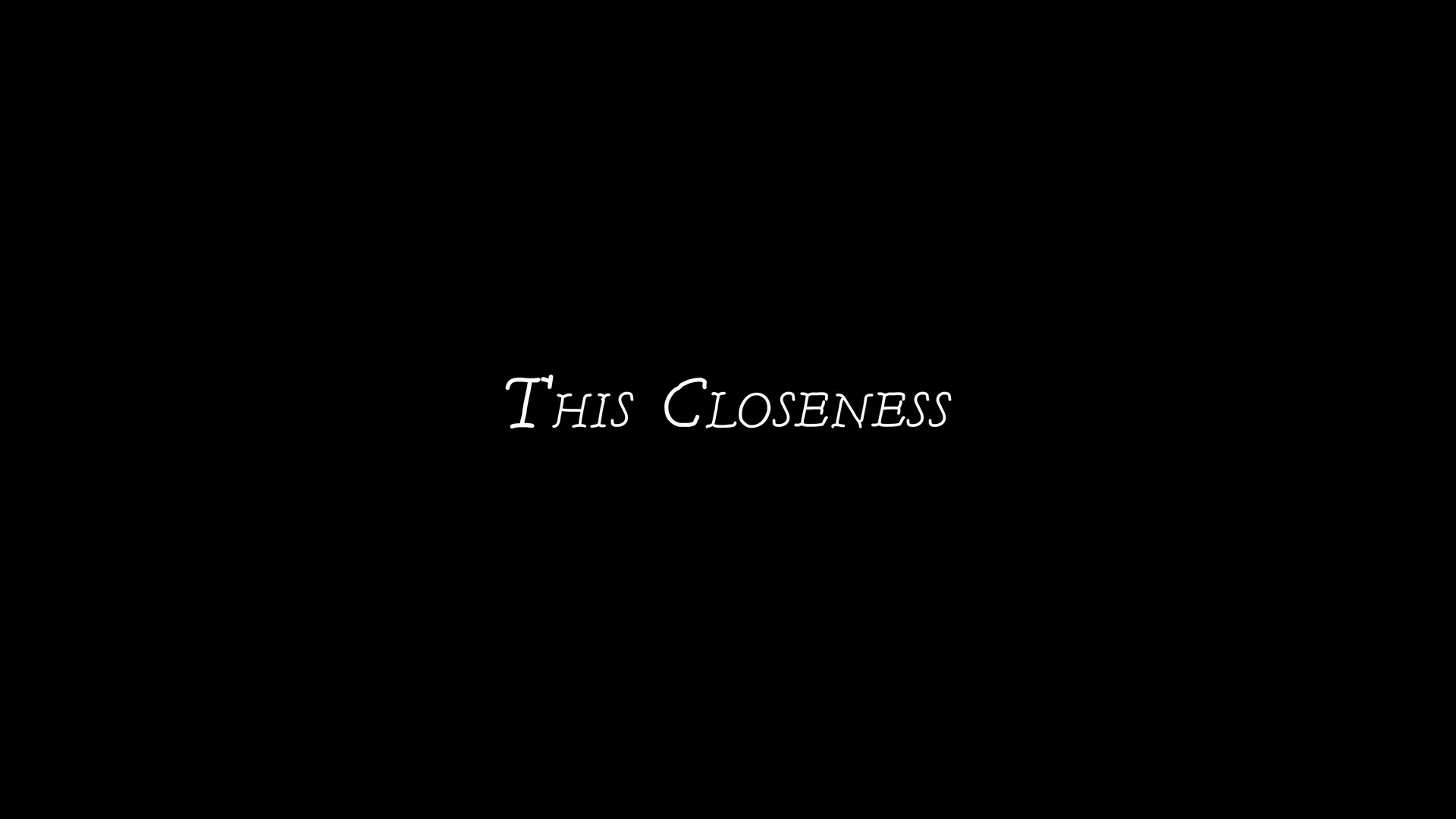 This Closeness by Kit Zauhar - Trailer on Vimeo