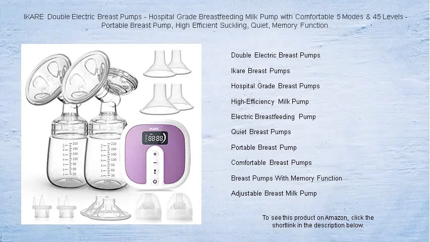 IKARE Double Electric Breast Pumps - Hospital Grade Breastfeeding Milk ...