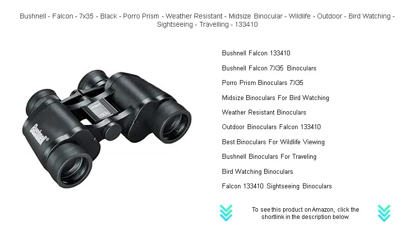 Bushnell - Falcon - 7x35 - Black - Porro Prism - Weather Resistant ...