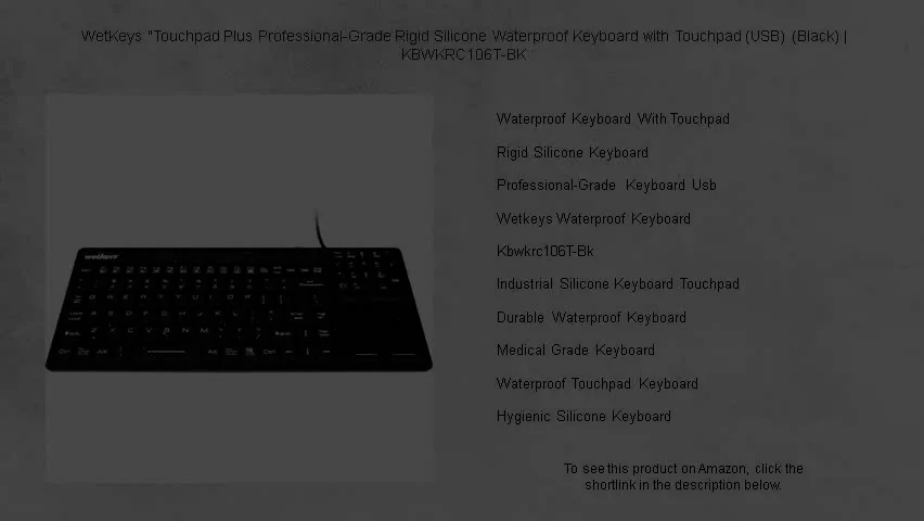 WetKeys "Touchpad Plus Professional-Grade Rigid Silicone Waterproof ...