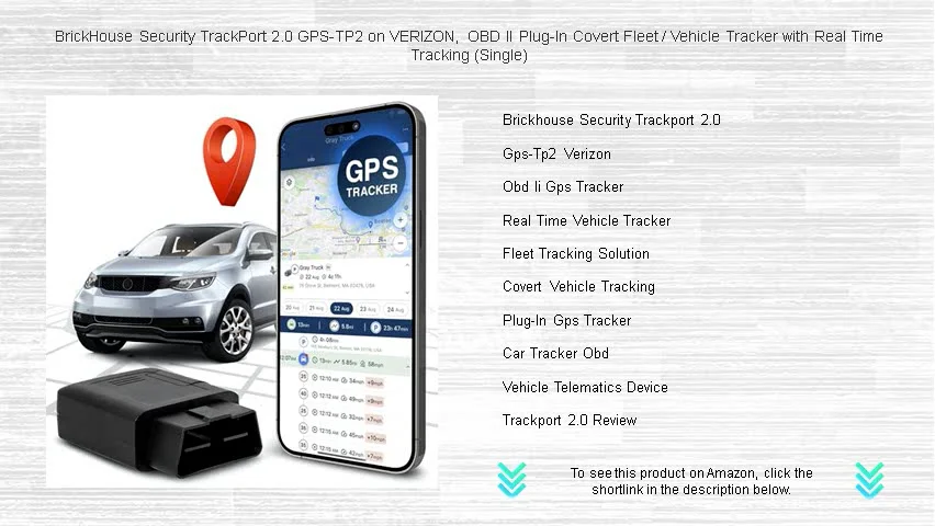 BrickHouse Security TrackPort 2.0 GPS-TP2 on VERIZON, OBD II Plug-In ...