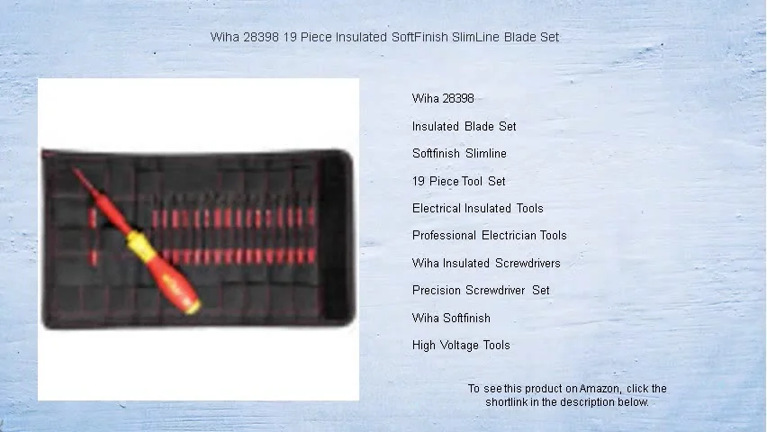 Wiha 28398 19 Piece Insulated SoftFinish SlimLine Blade Set on Vimeo