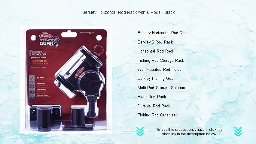 Berkley Horizontal Rod Rack with 6 Rods - Black on Vimeo
