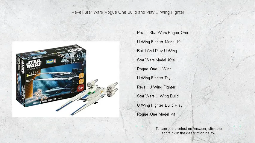 Revell Star Wars Rogue One Build and Play U Wing Fighter on Vimeo