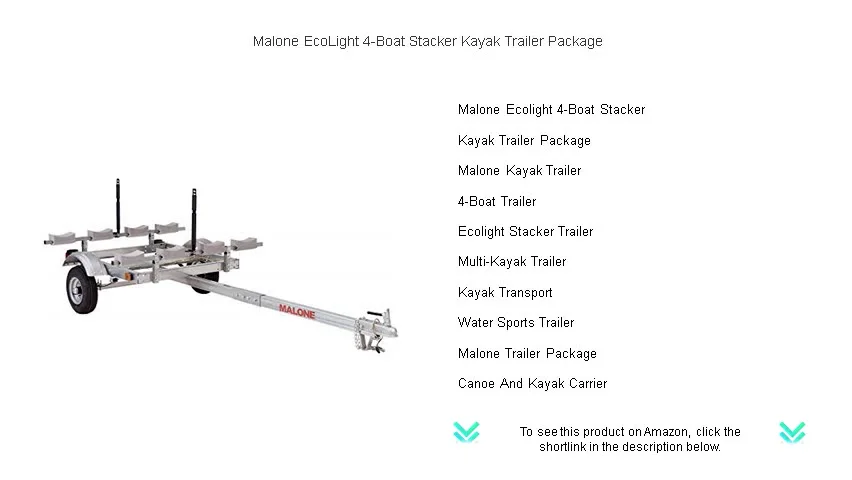 Malone EcoLight 4-Boat Stacker Kayak Trailer Package on Vimeo