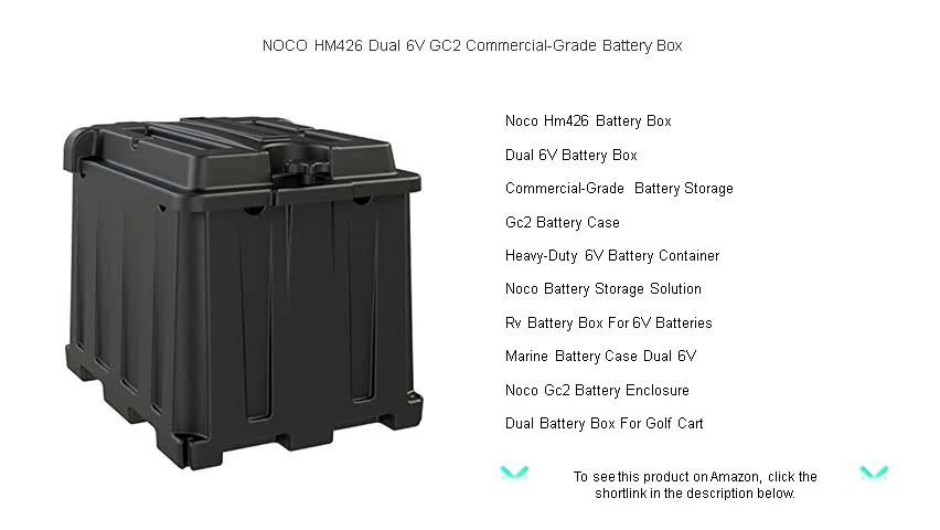 NOCO HM426 Dual 6V GC2 Commercial-Grade Battery Box on Vimeo