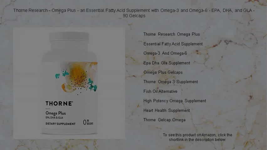 Thorne Research - Omega Plus - an Essential Fatty Acid Supplement with ...