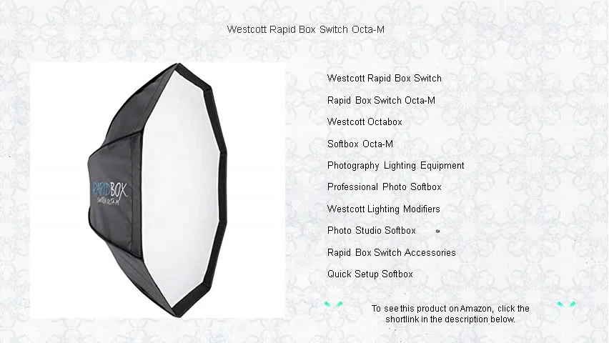 Westcott Rapid Box Switch Octa-M on Vimeo