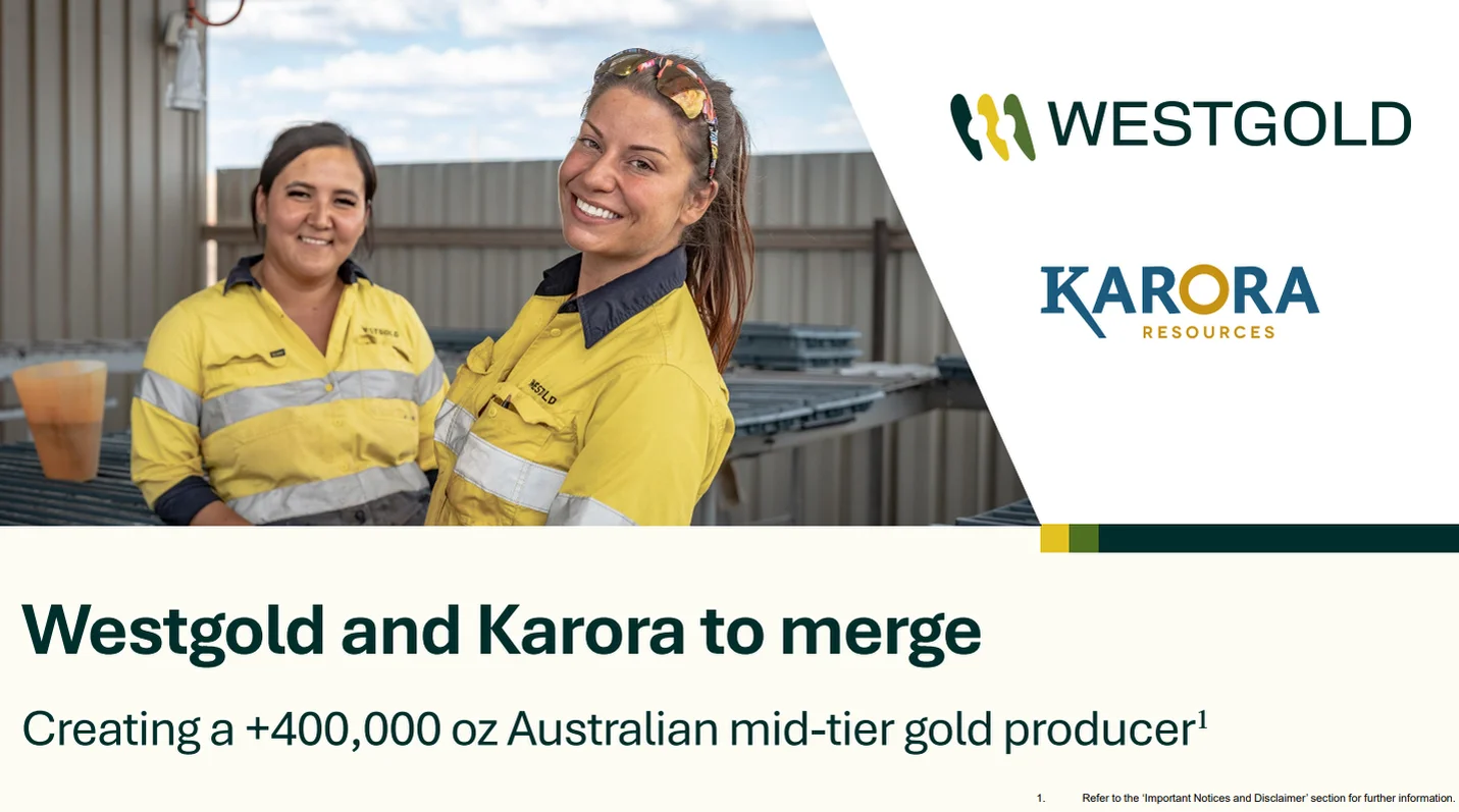 Westgold and Karora to merge creating a +400,000 oz Australian mid-tier ...