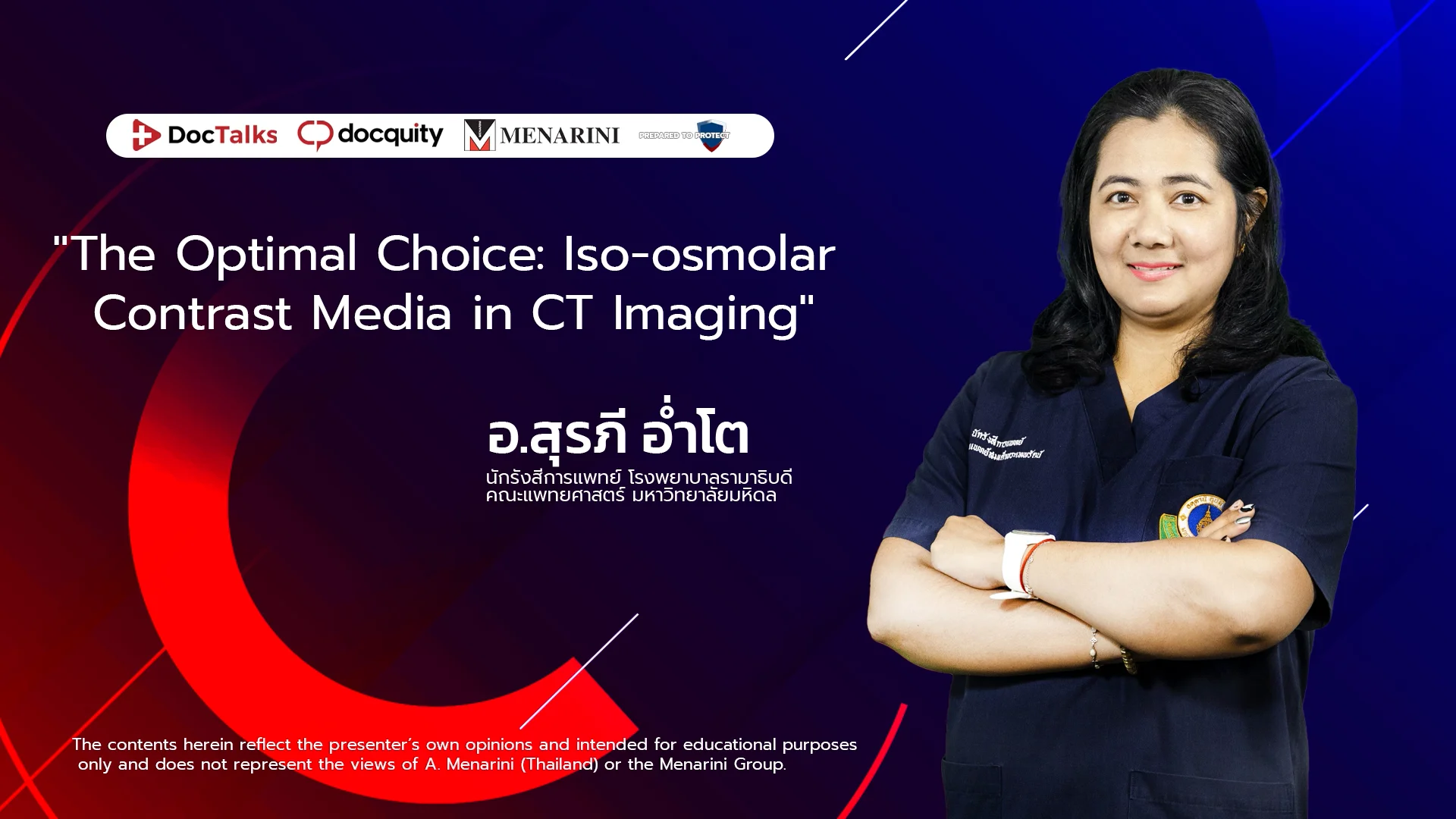2. VDO_Doctalk_Aj.Surapee_The Optimal Choice Iso-osmolar Contrast Media ...