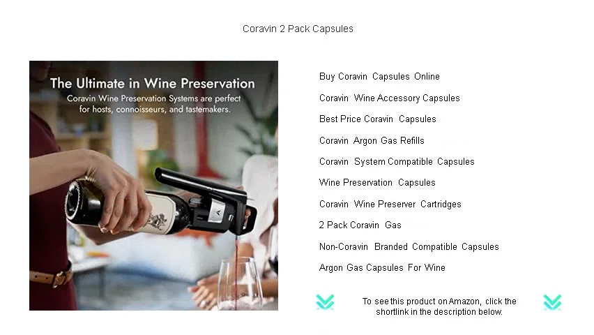 Coravin 2 Pack Capsules on Vimeo