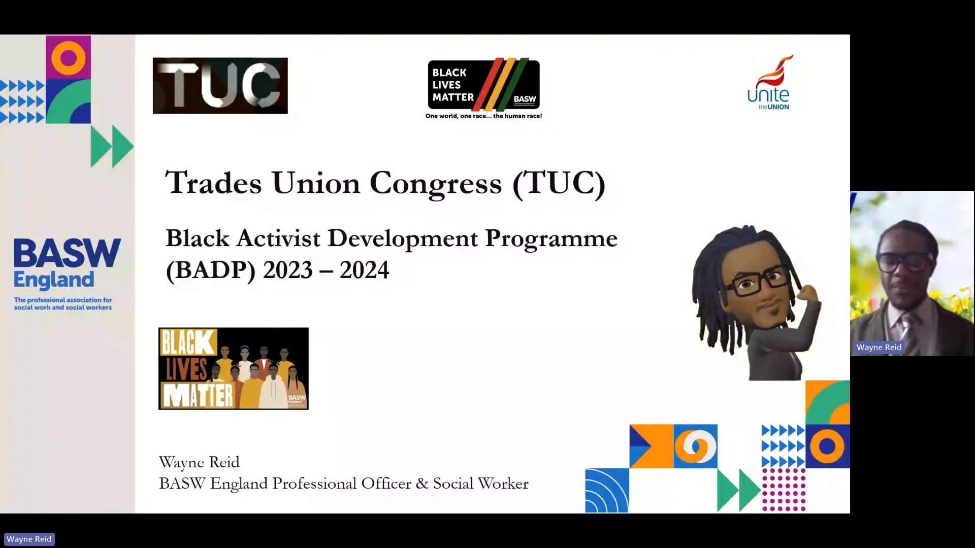 Wayne Reid - TUC Black Activist Development Programme presentation on Vimeo