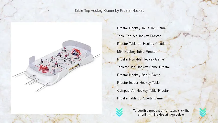 Table Top Hockey Game by Prostar Hockey on Vimeo