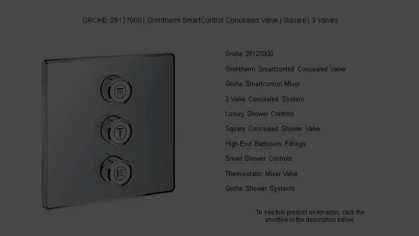 GROHE 29127000 | Grohtherm SmartControl Concealed Valve | Square | 3 ...