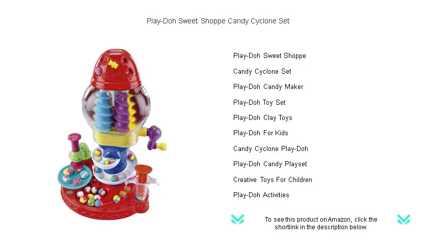 Play-Doh Sweet Shoppe Candy Cyclone Set on Vimeo