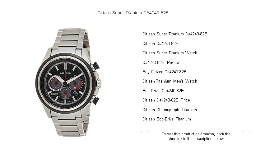 Citizen Super Titanium CA4240-82E on Vimeo
