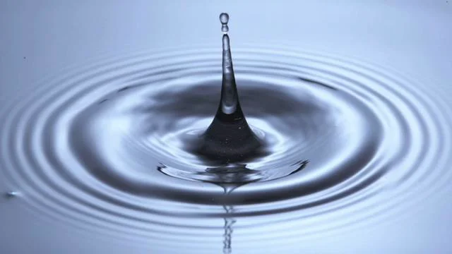 Stages of a water drop