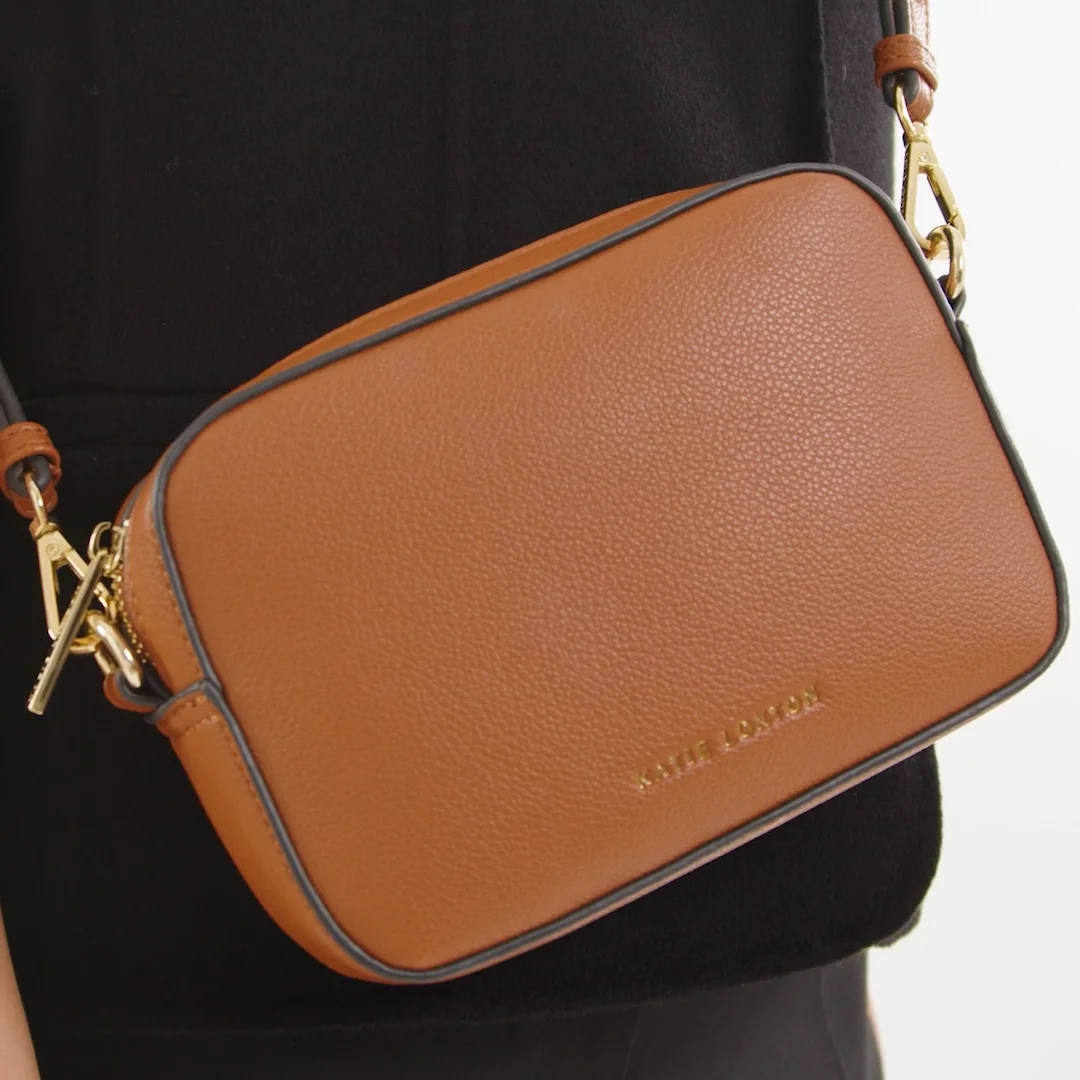 Marni Cognac Mini Crossbody Bag | Vegan Leather Marni Cognac Mini Crossbody Bag | Vegan Leather
