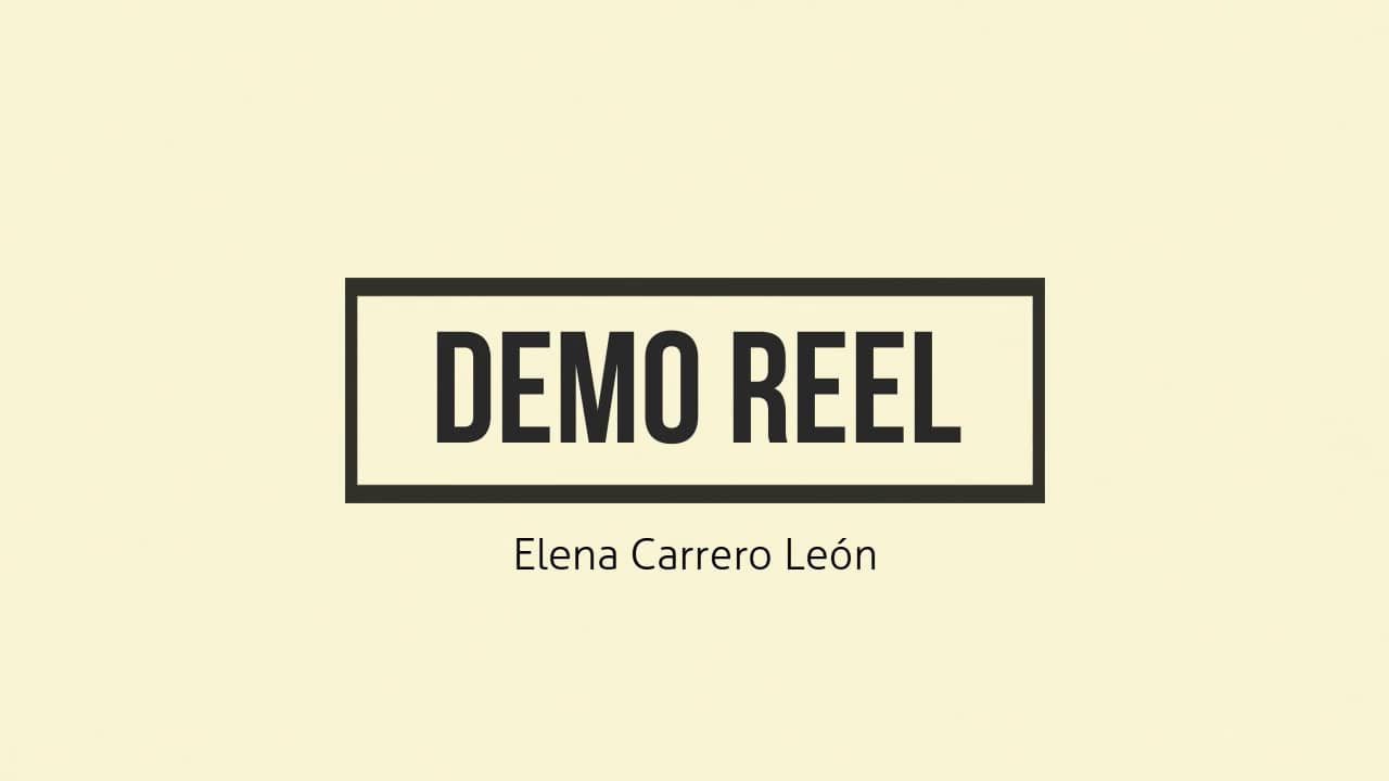 Demo reel Elena Carrero on Vimeo