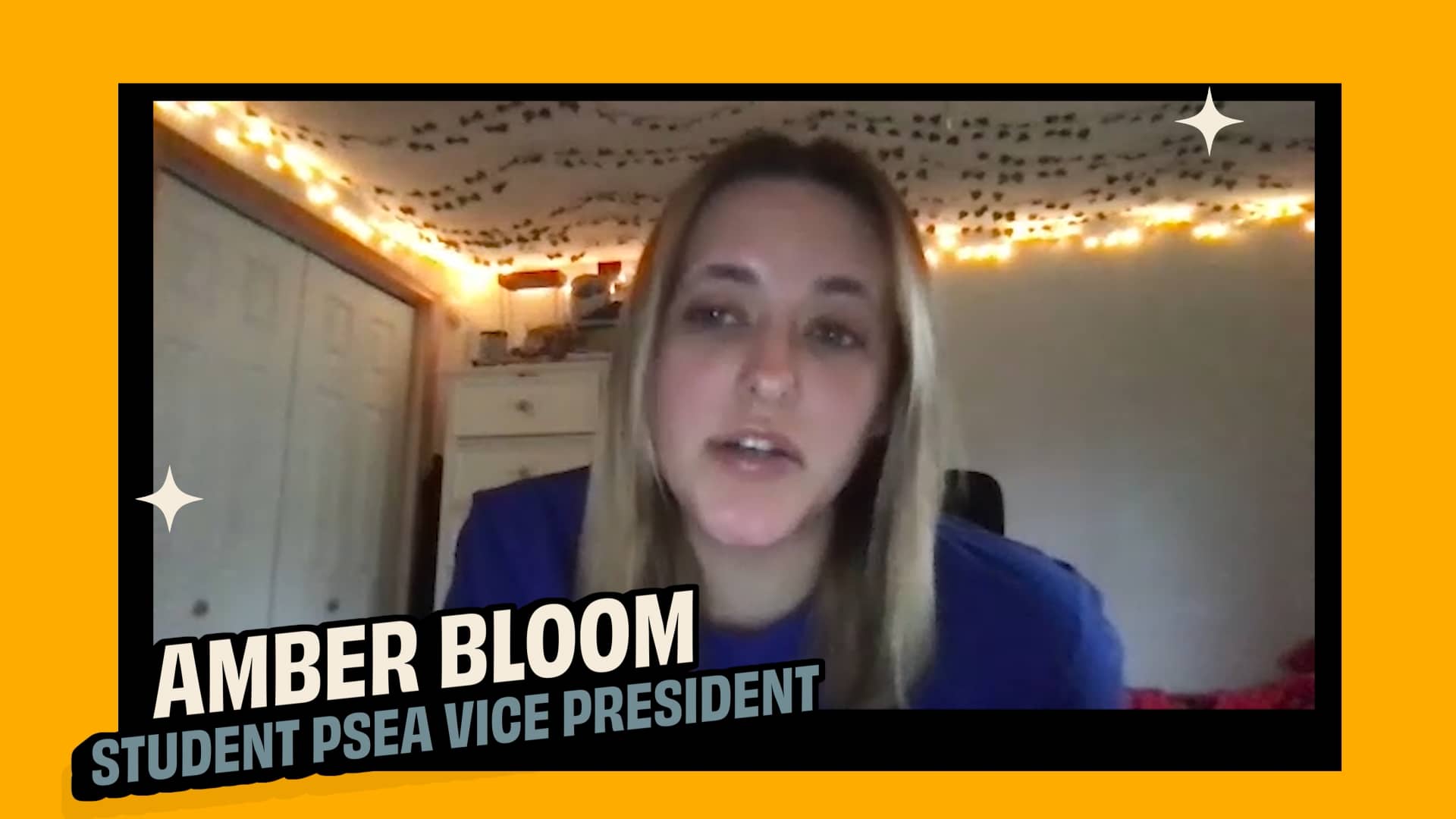 Amber Bloom, Student PSEA Vice President: Stipend on Vimeo
