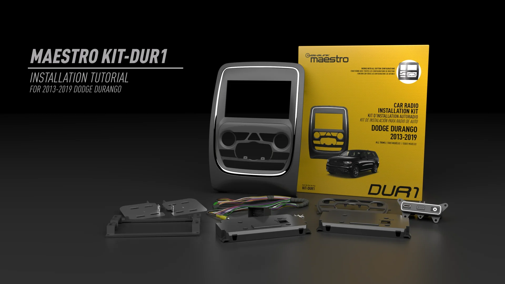 iDatalink Maestro KIT-DUR1 2013+ Dodge Durango Installation