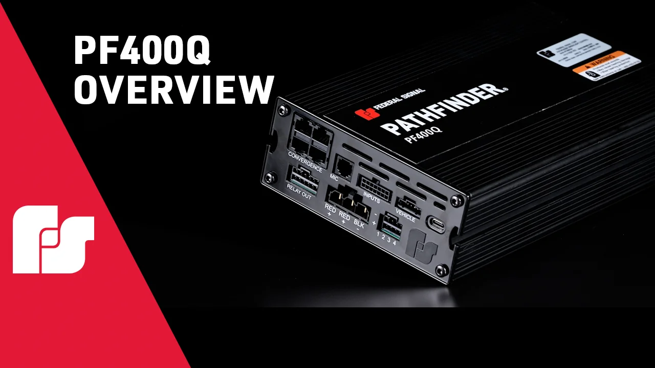 PF400Q Overview | FEDERAL SIGNAL | BRIAN EMMEL