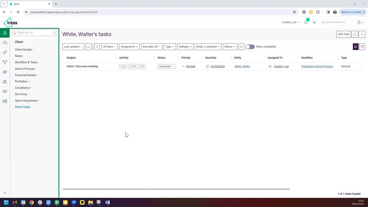 Xplan Essentials (UK) - Protection Advice Process - Iress Community