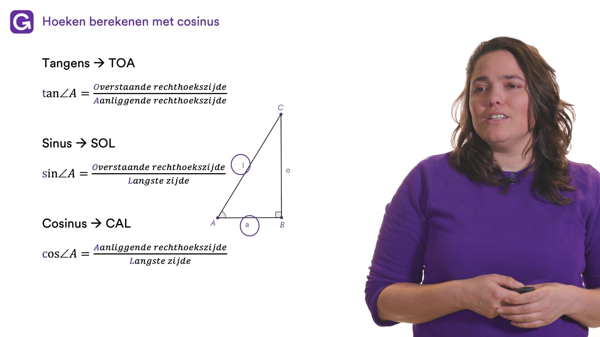 Sinus, cosinus of tangens? oefenen | StudyGo