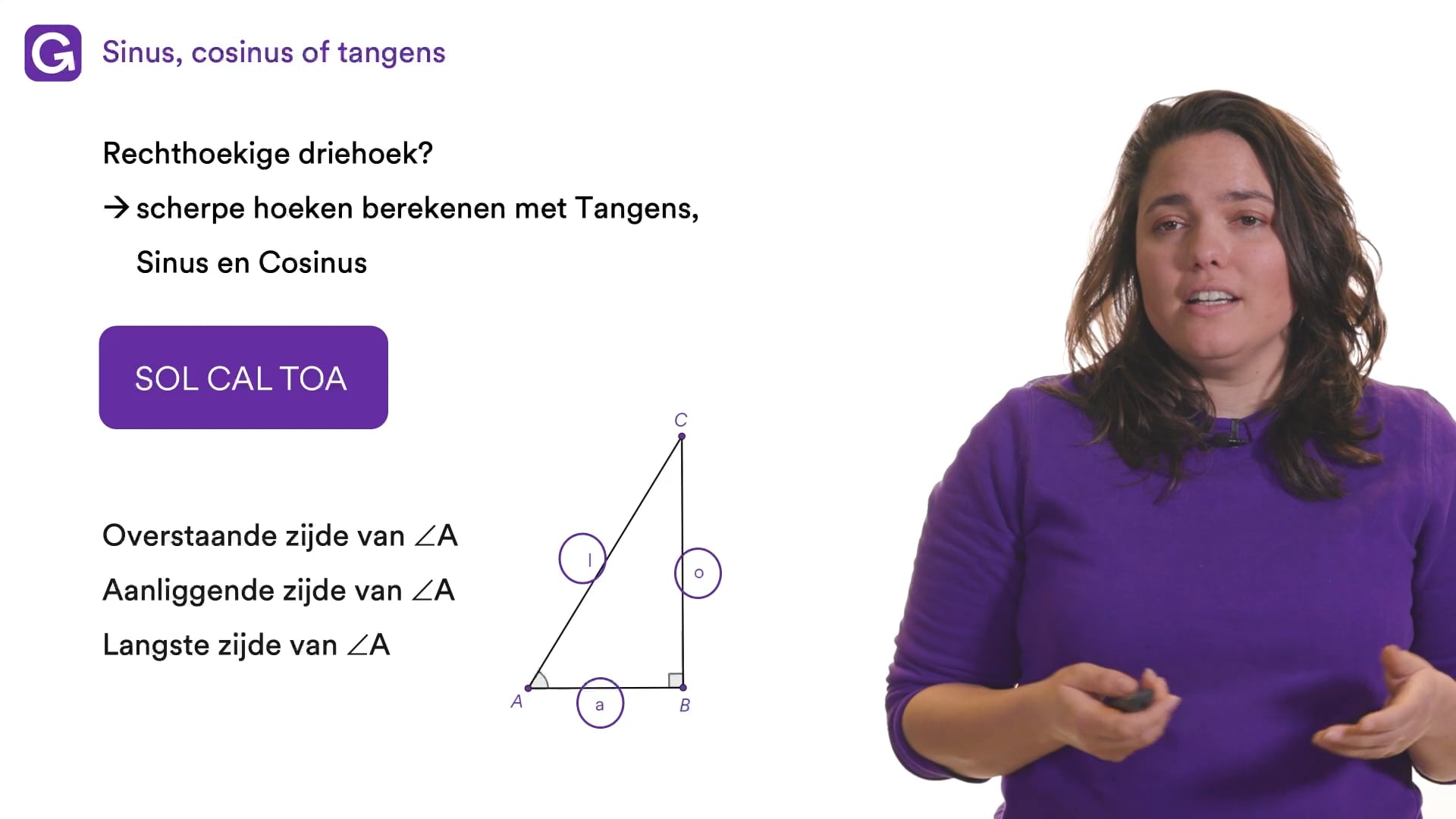 Sinus, cosinus of tangens? oefenen | StudyGo