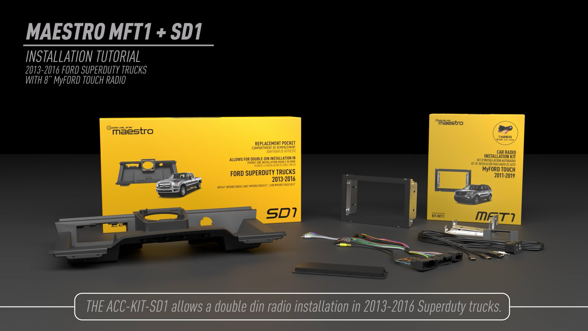 iDatalink Maestro MFT1 + SD1 for 2013-2016 Ford Superduty Trucks