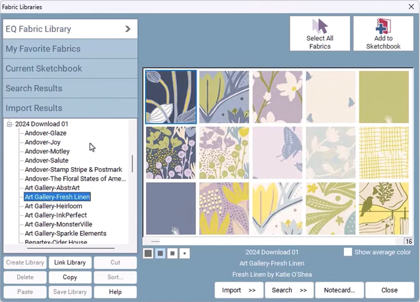 Digital Fabric Stash | Products | The Electric Quilt Company
