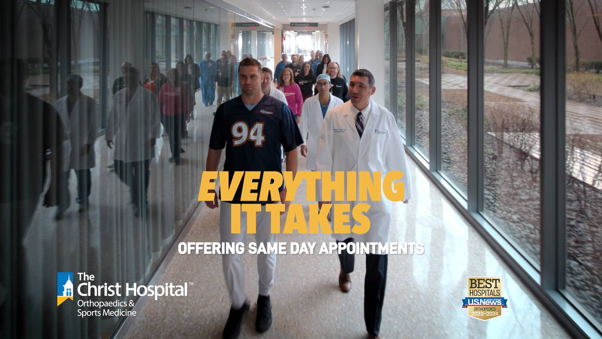 The Christ Hospital Orthopedic Team and Sam Hubbard - Everything It ...