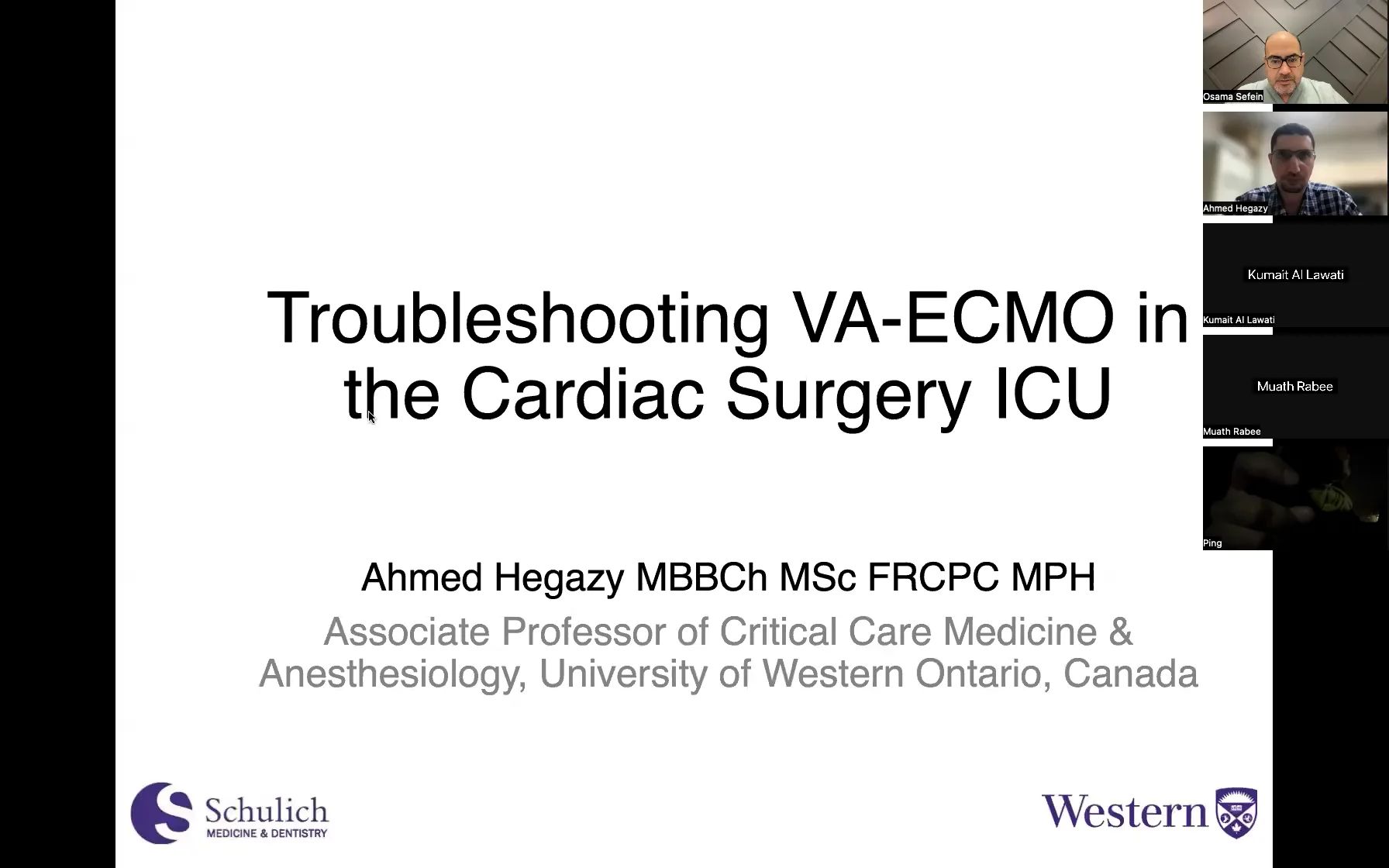 Trouble-shooting VA ECMO in the Cardiac Surgery ICU