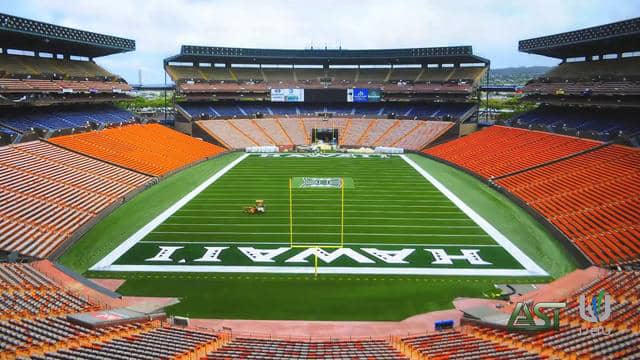 Aloha Stadium Timelapse of the surface renovation and synthetic turf ...