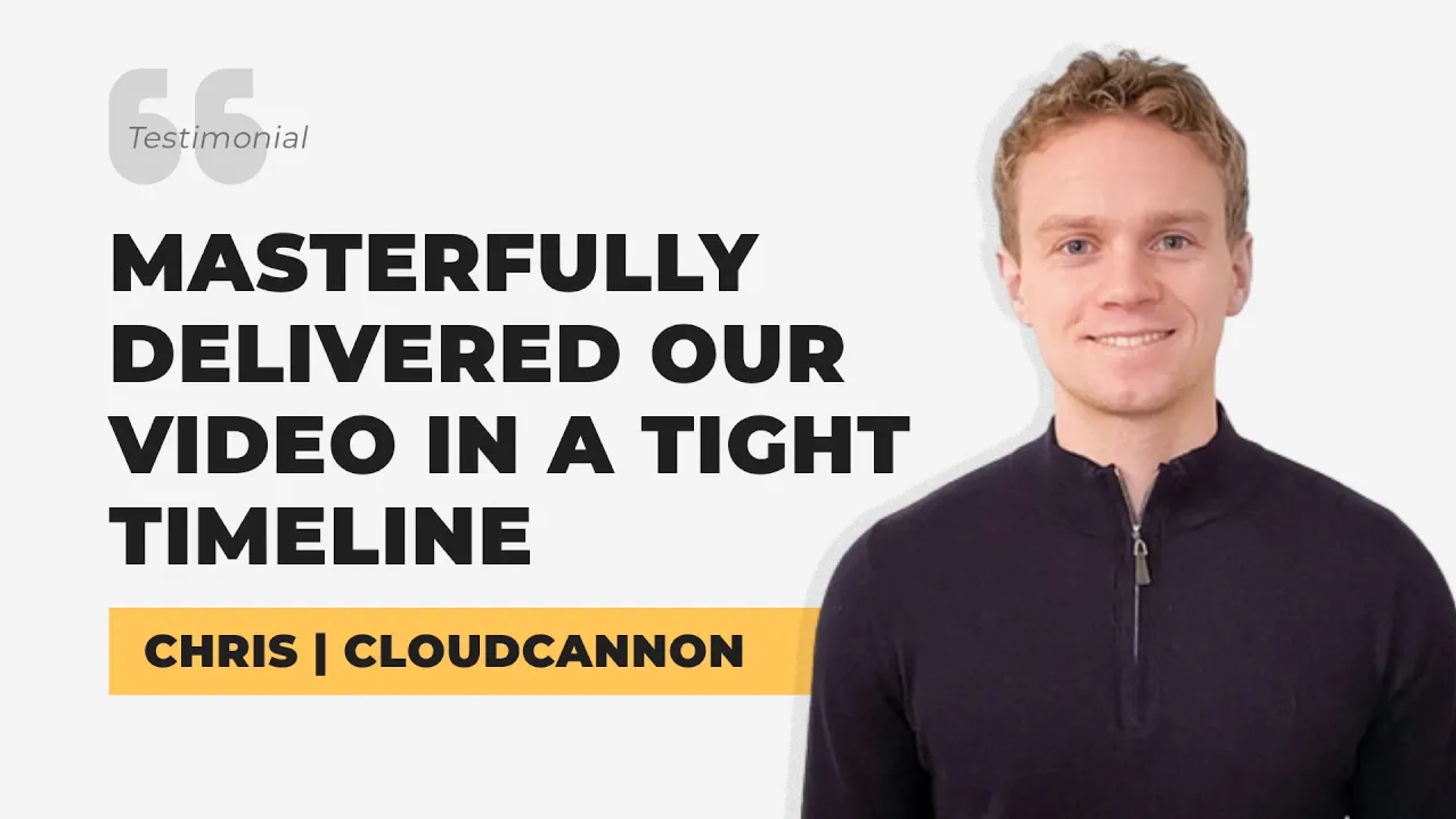 Testimonial from Chris Wingate Cloudcannon Success Story of Our SaaS ...