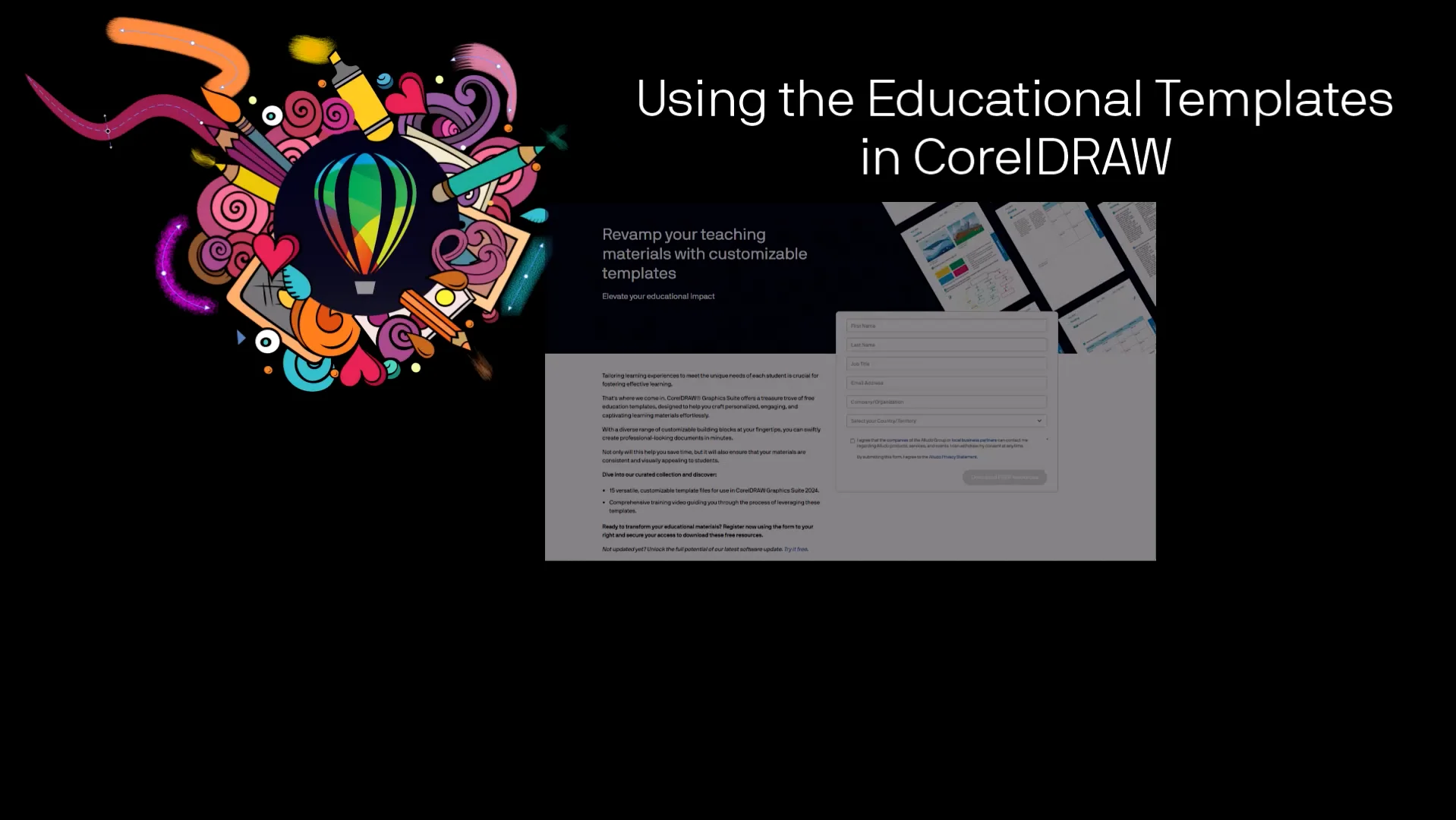Using the Educational Templates in CorelDRAW on Vimeo
