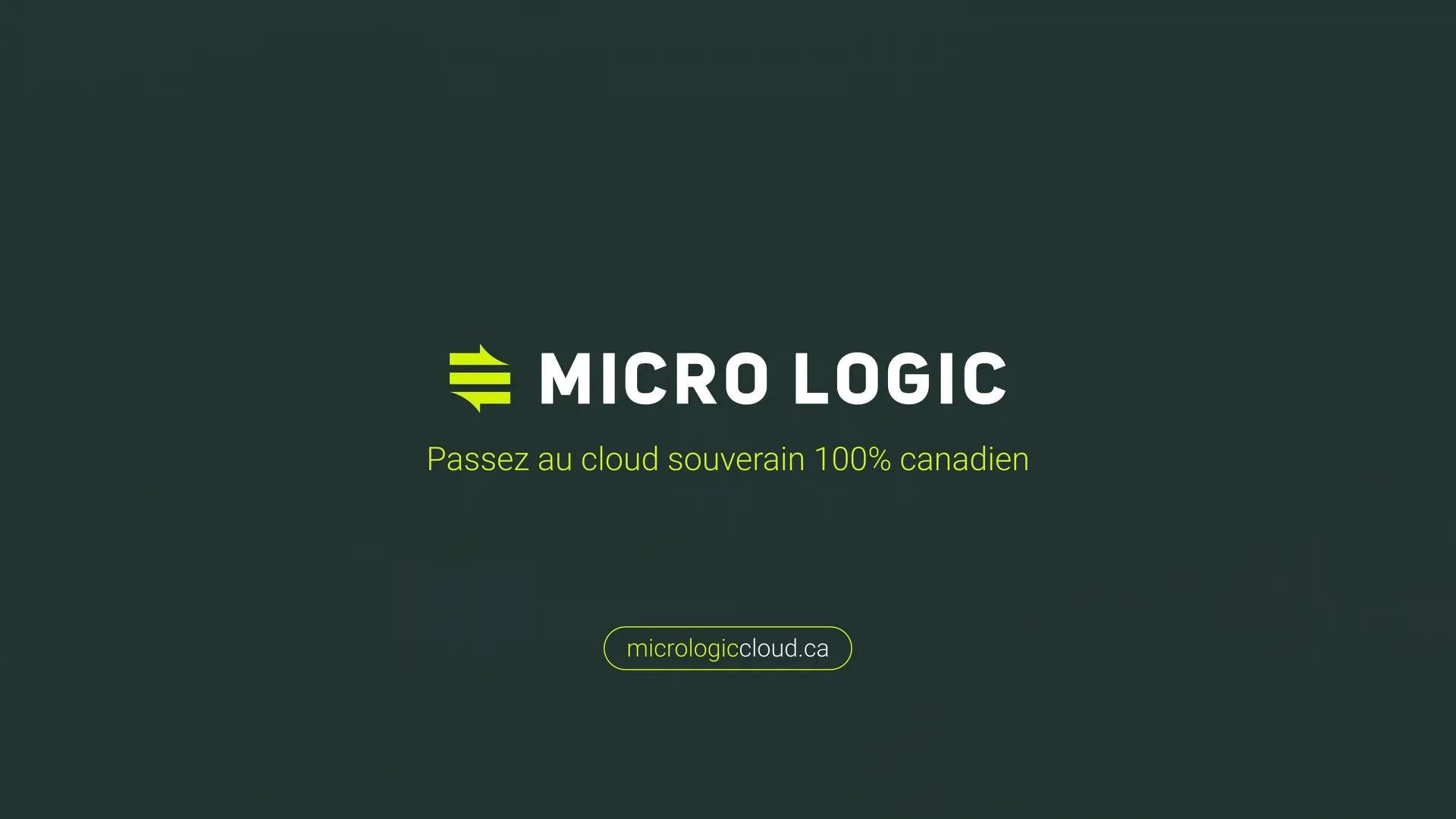 Micro Logic - Passez au cloud souverain 100% canadien.