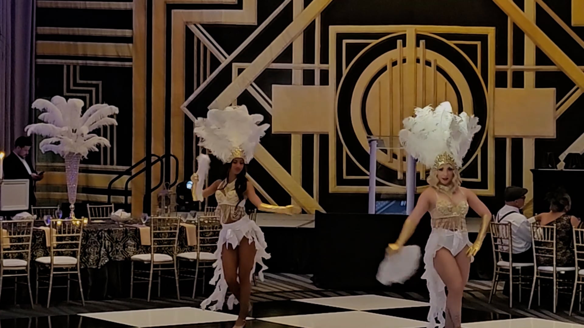 Stunning Carnival Girls | Best White Showgirl Costume Collection