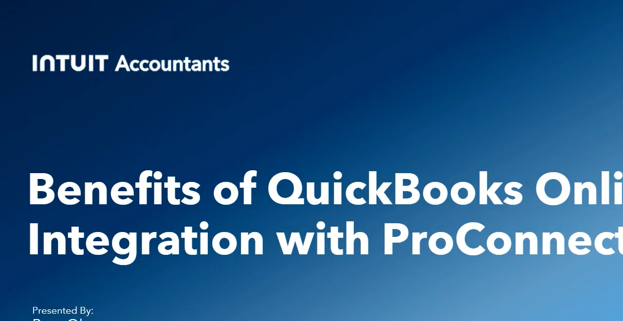 Benefits of QuickBooks Online Integration With ProConnect Tax on Vimeo